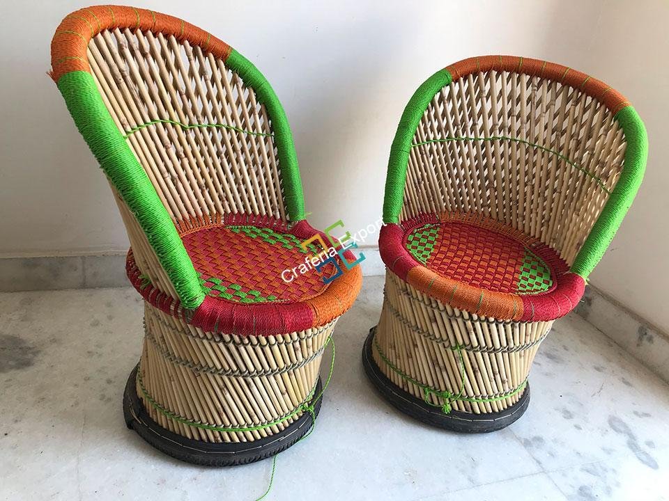 Buy Bamboo Mudha furniture set for indoor and outdoor - Craferia