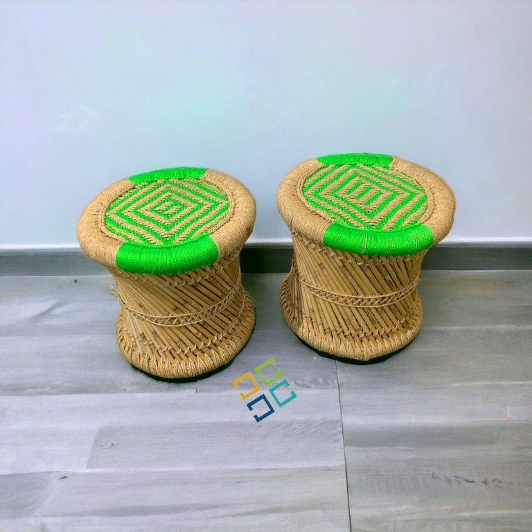 Buy Traditional Colourful Mudha for Indoor/Outdoor Sitting - Extra ...